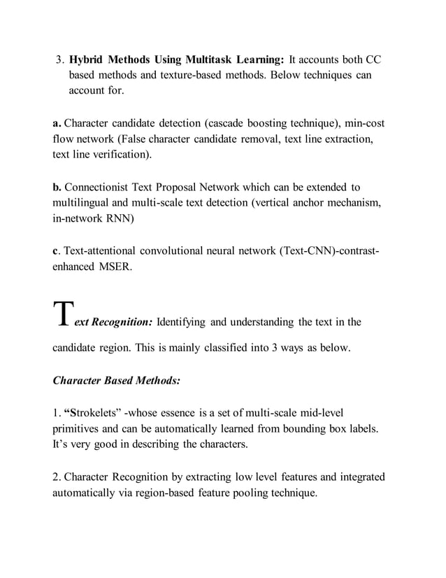 Scene Text Detection In Images A Deep Learning Survey Docx