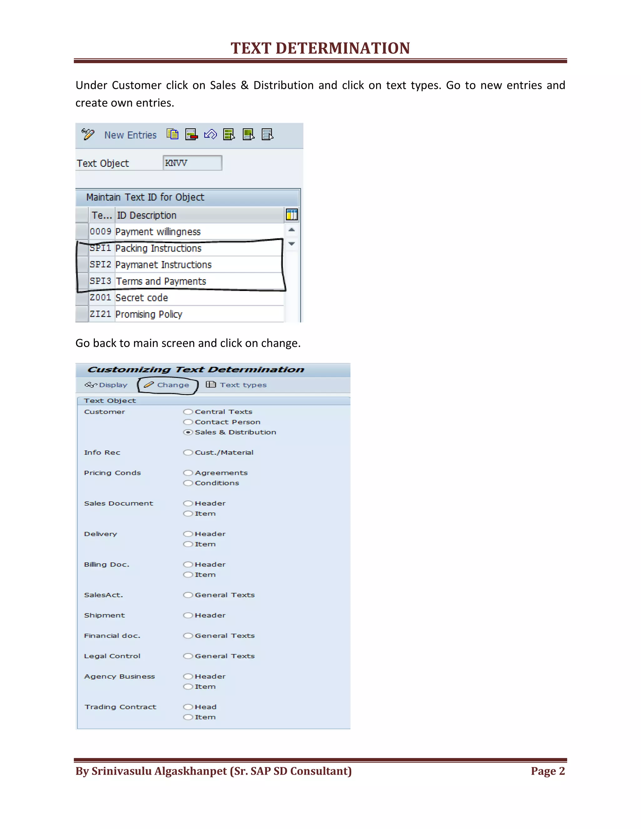 Text determination | PDF