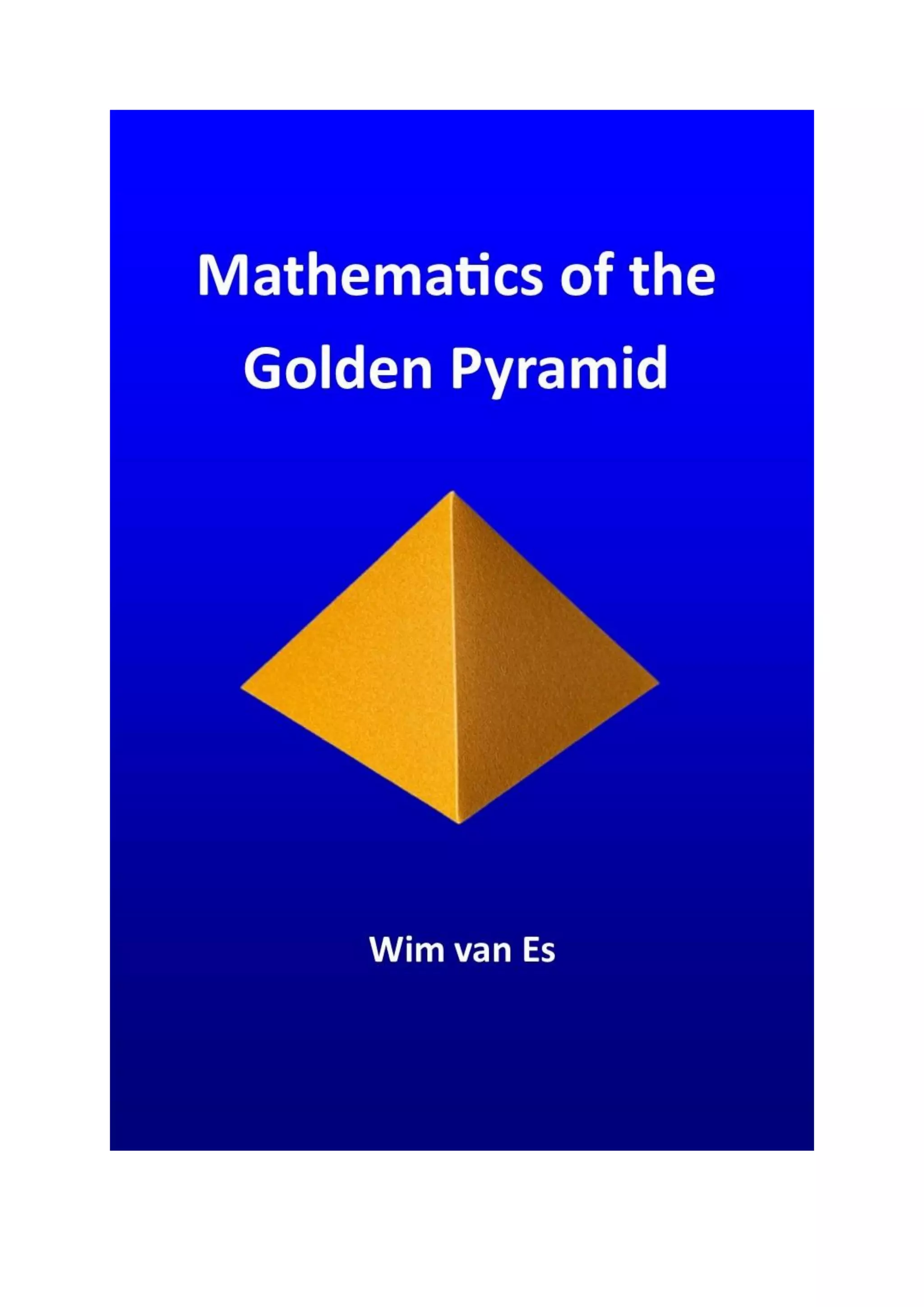 Mathematics of the golden pyramid | PDF