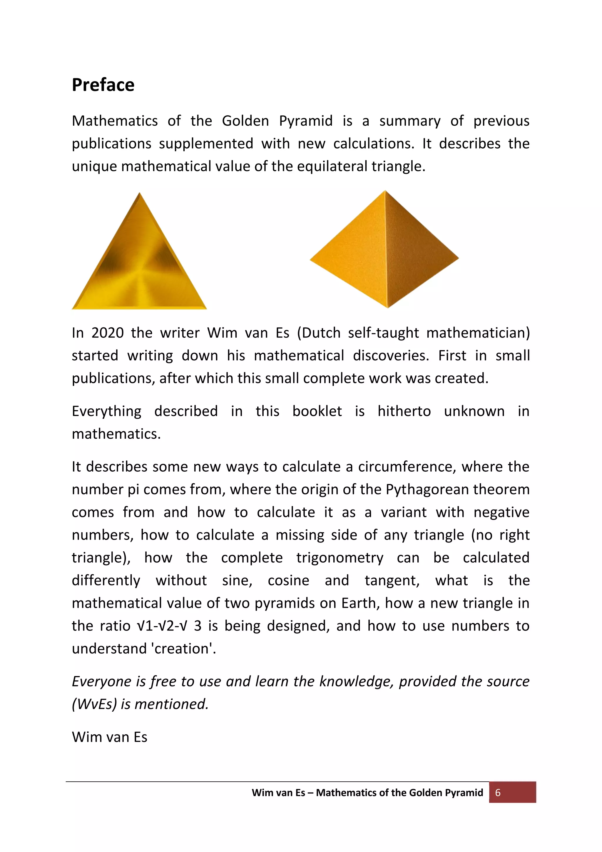 Mathematics of the golden pyramid | PDF