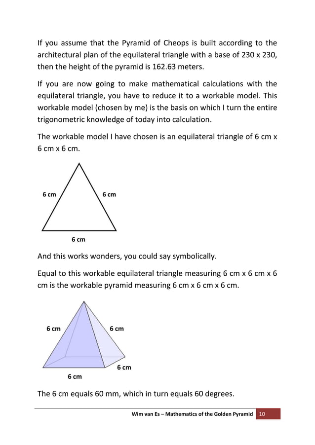 Mathematics of the golden pyramid | PDF | Physics | Science