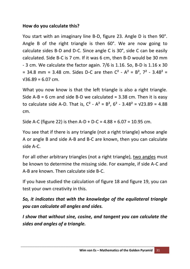 Mathematics of the golden pyramid | PDF | Physics | Science