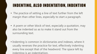Text editing, analysis, processing, bibliography | PPT