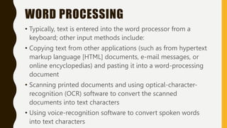 text editing, analysis, processing, bibliography.pptx