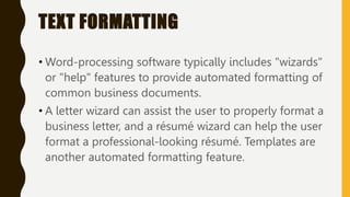 text editing, analysis, processing, bibliography.pptx