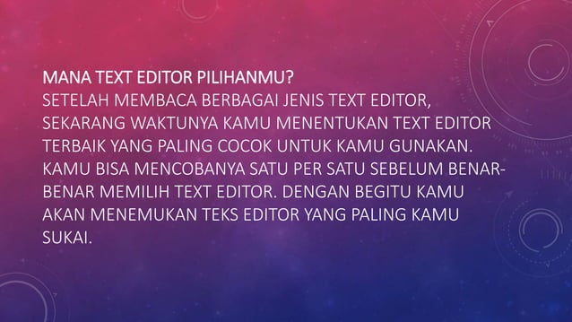 Text Editor Terbaik Untuk Coding dan Pemograman.pptx | Desktop Publishing | Computer Software ...