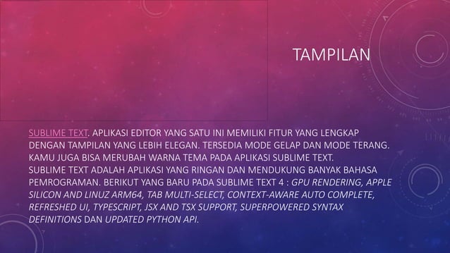 Text Editor Terbaik Untuk Coding dan Pemograman.pptx | Desktop Publishing | Computer Software ...