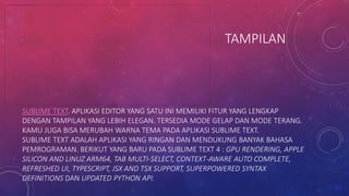 Text Editor Terbaik Untuk Coding dan Pemograman.pptx