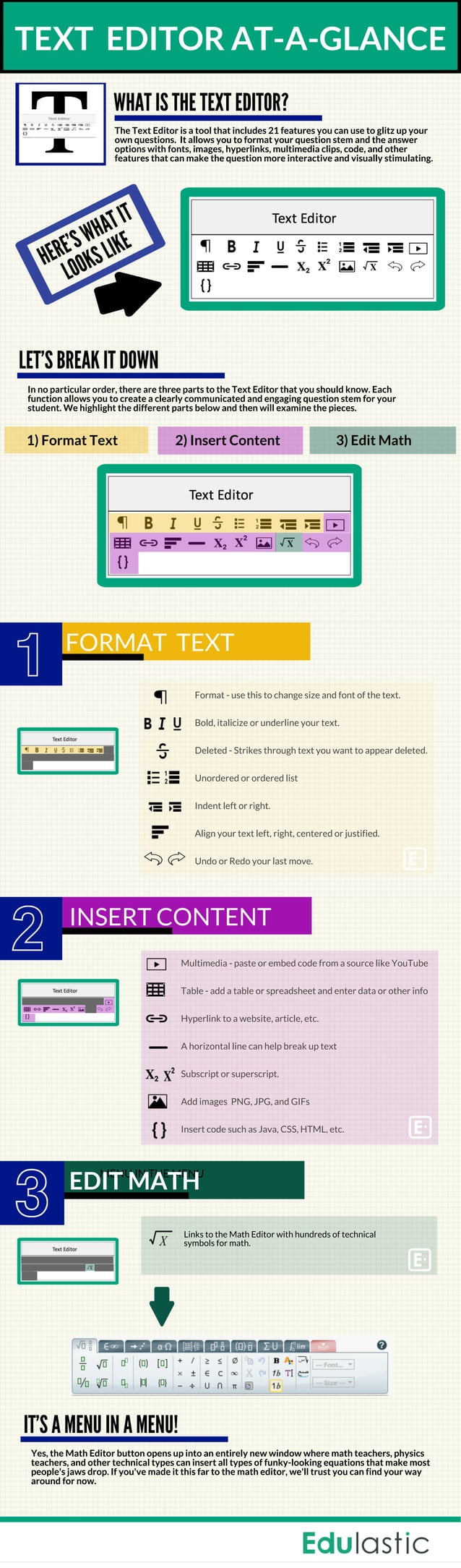 Text Editor At-a-Glance Guide [Infographic] | PDF