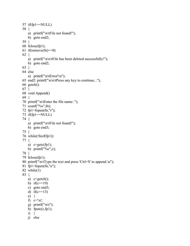 Text editors project