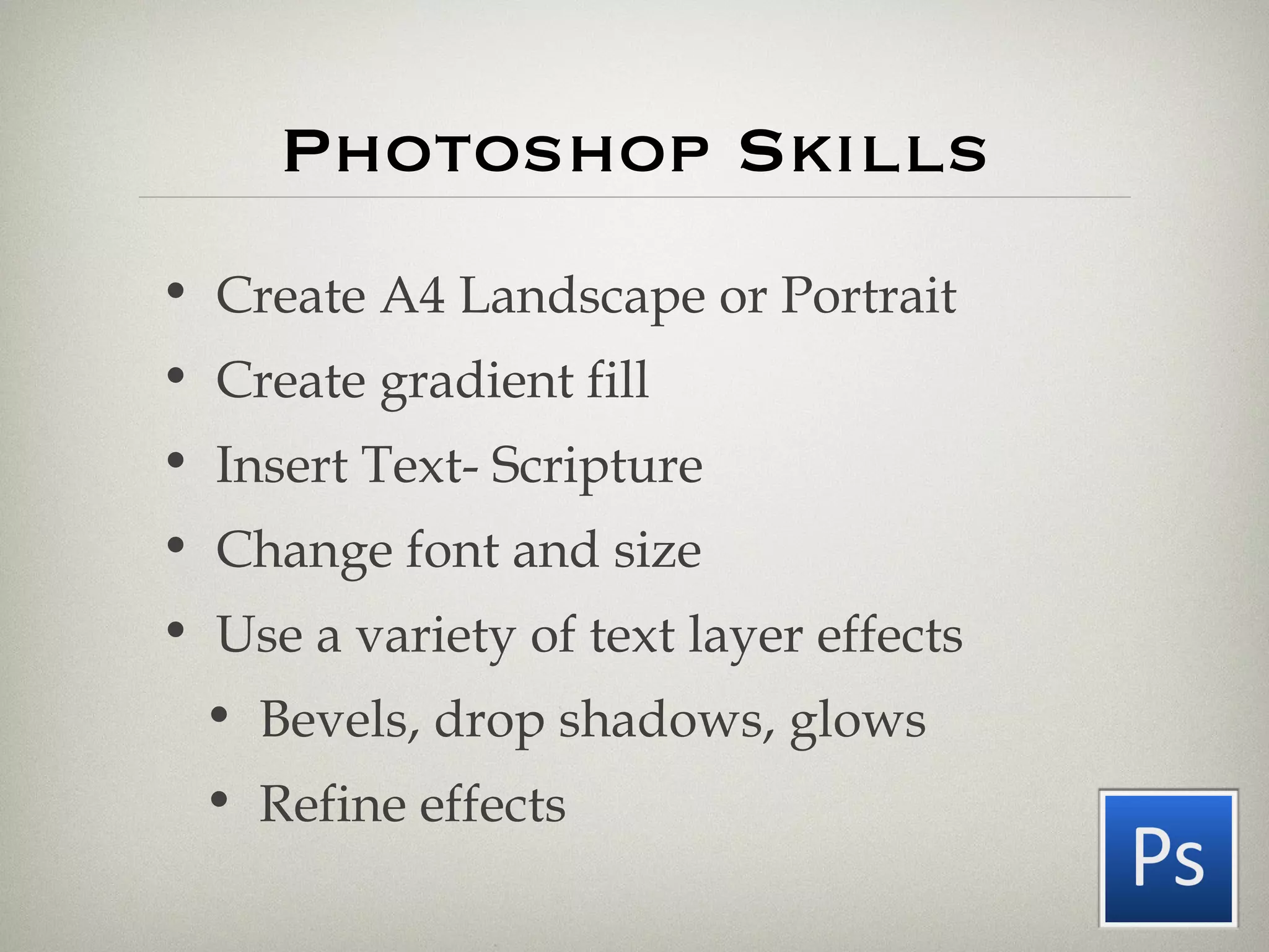 Photoshop Text effects | PPT