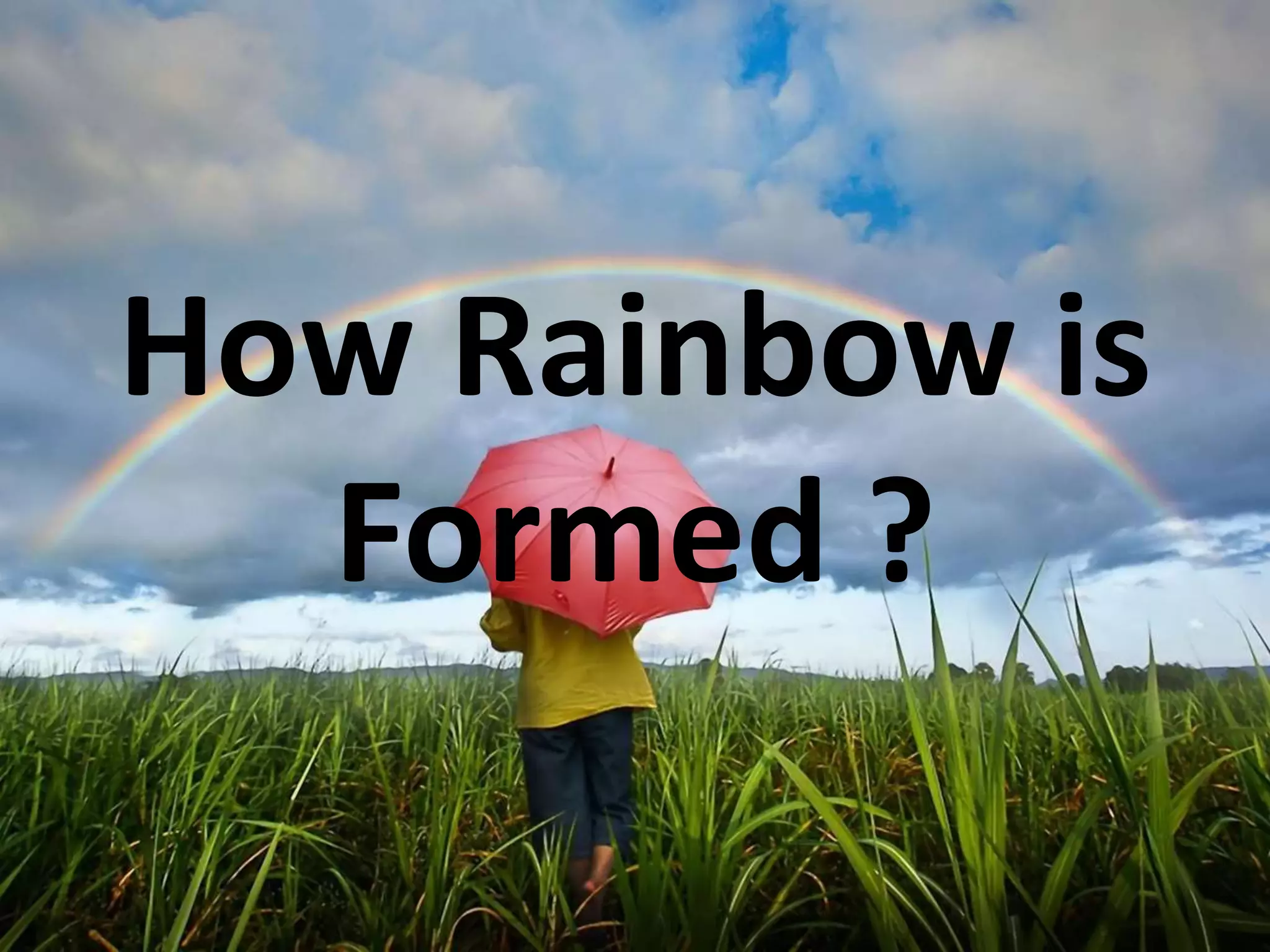 Text explanation How Rainbow Formed | PPTX