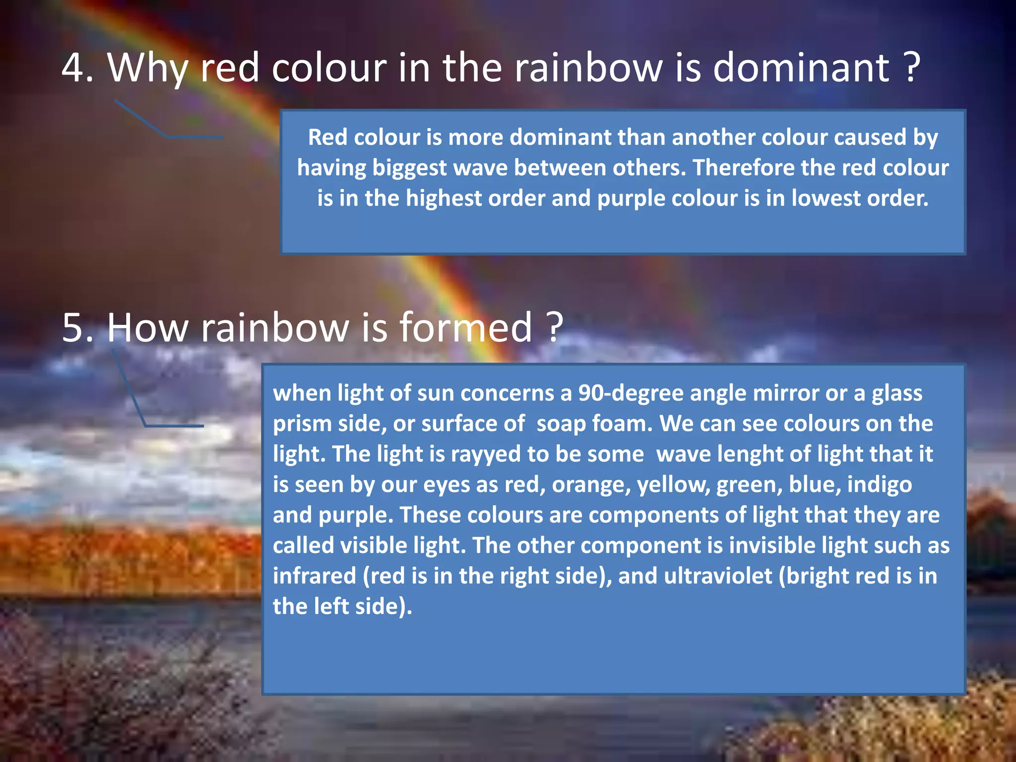 Text explanation How Rainbow Formed | PPTX
