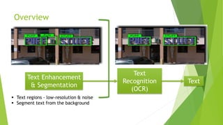 Text extraction from natural scene image, a survey | PPTX | Photo ...