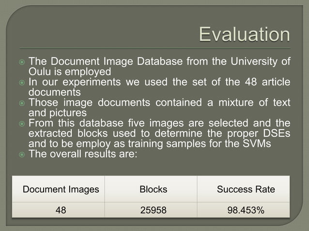 Text Extraction Using Document Structure Features And Support Vector 3709