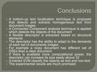 Text extraction using document structure features and support vector machines | PPT | Free Download