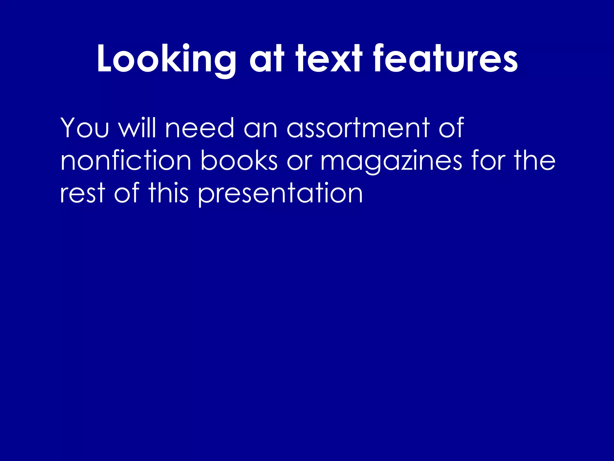Text features | PPT