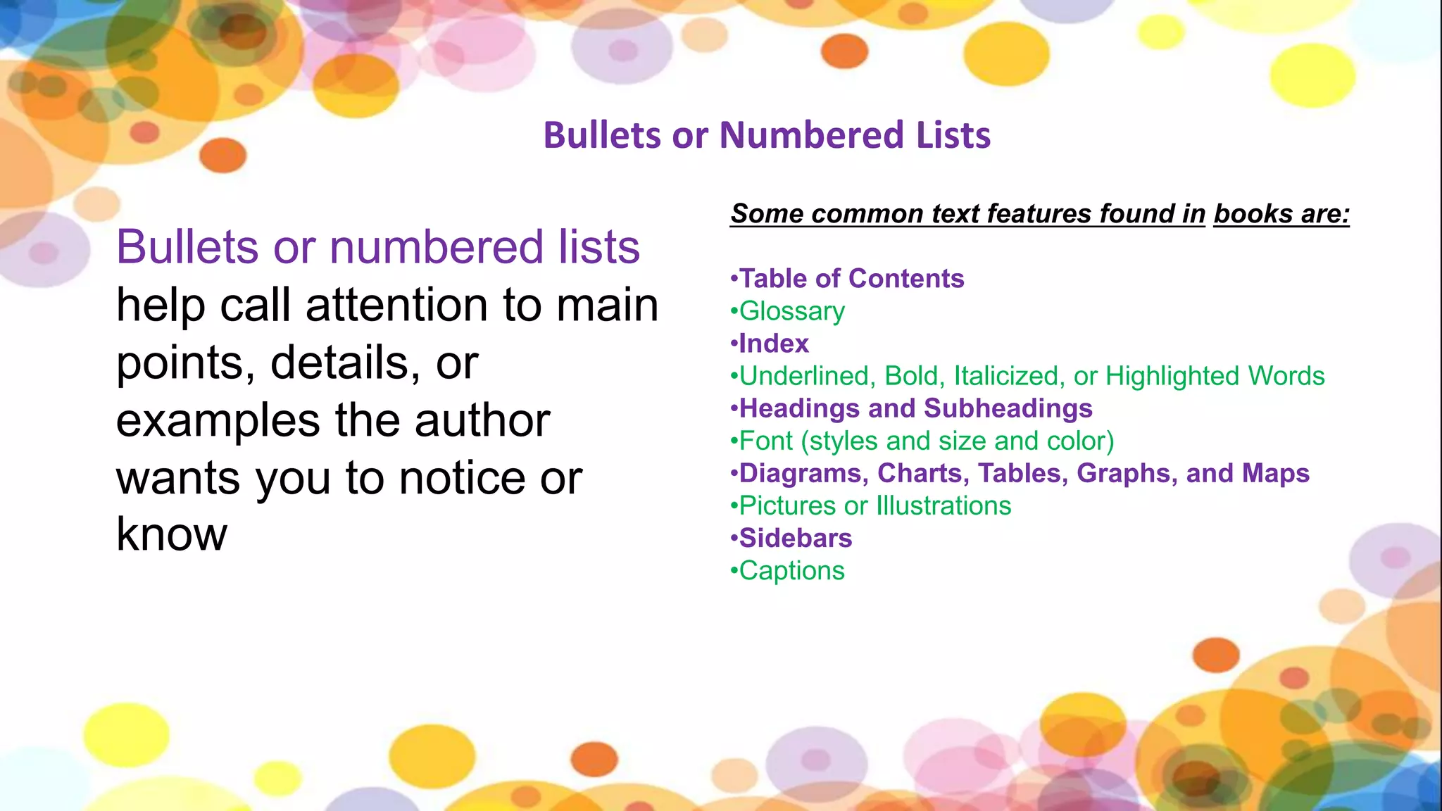 Text features | PPTX