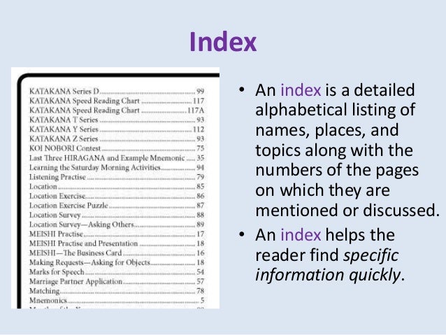 Text features power point