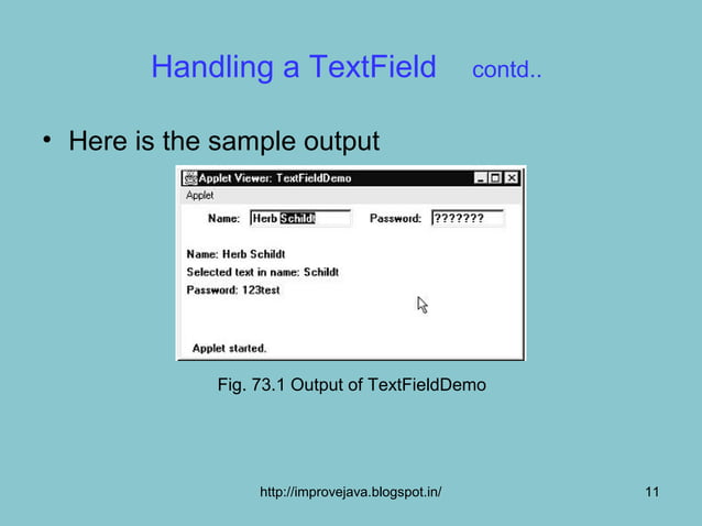 Text field and textarea | PPT