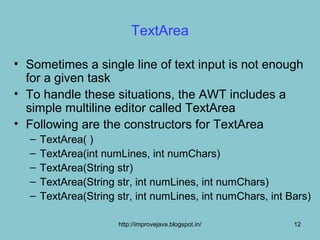 Text field and textarea | PPT