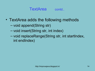 Text field and textarea | PPT