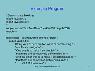 Text field and textarea | PPT