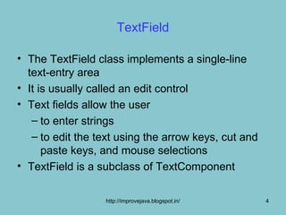 Text field and textarea | PPT