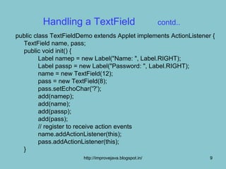 Text field and textarea | PPT