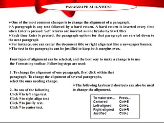 Paragraph Alignment - R.D.Sivakumar | PPTX | Desktop Publishing | Computer Software and Applications
