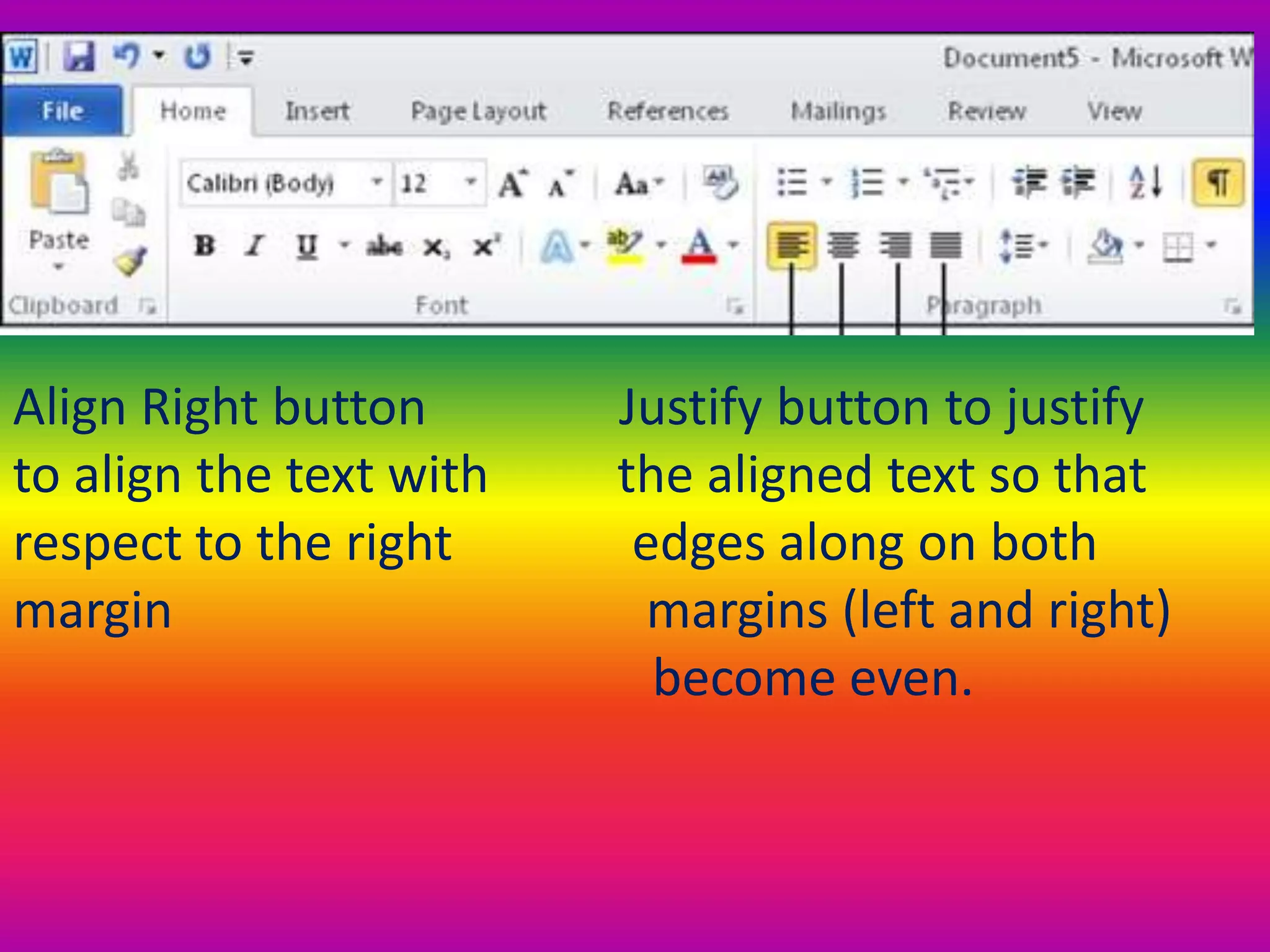 Text formatting in ms word ppt | PPTX