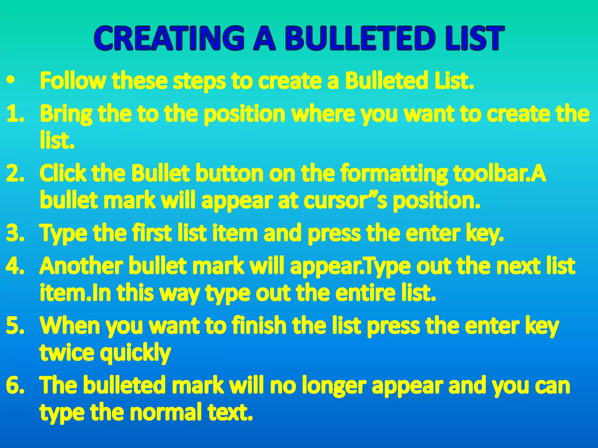 Text formatting in ms word ppt | PPTX