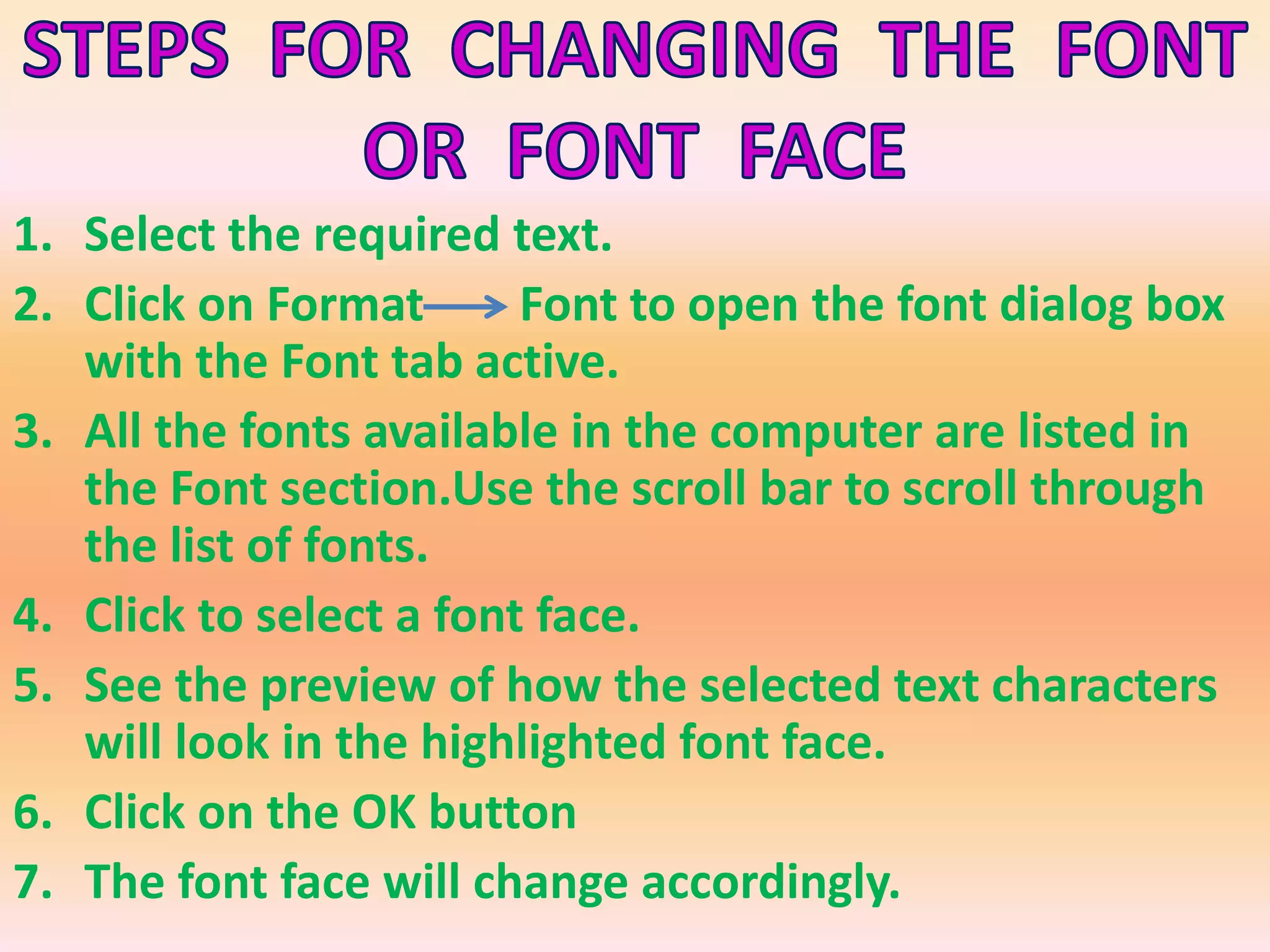 Text formatting in ms word ppt | PPTX