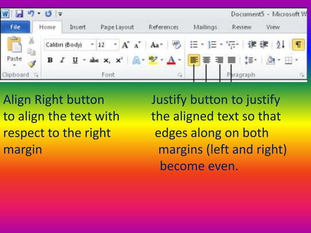 Text formatting in ms word ppt | PPTX
