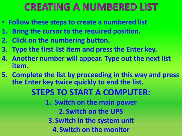 Text formatting in ms word ppt | PPTX