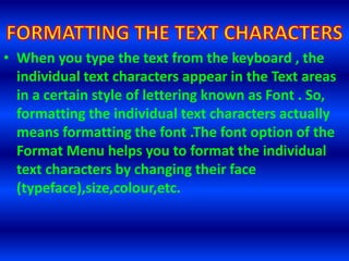 Text formatting in ms word ppt | PPTX
