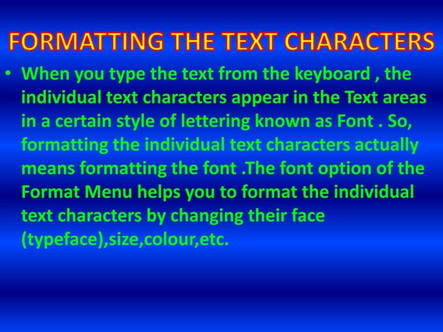 Text formatting in ms word ppt | PPTX