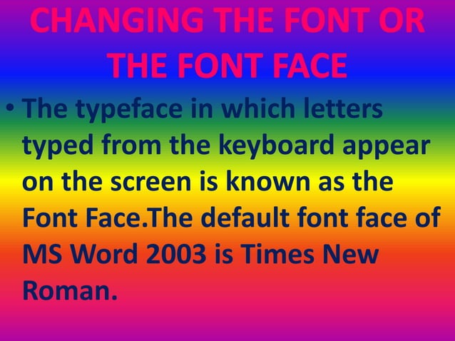 Text formatting in ms word ppt | PPTX