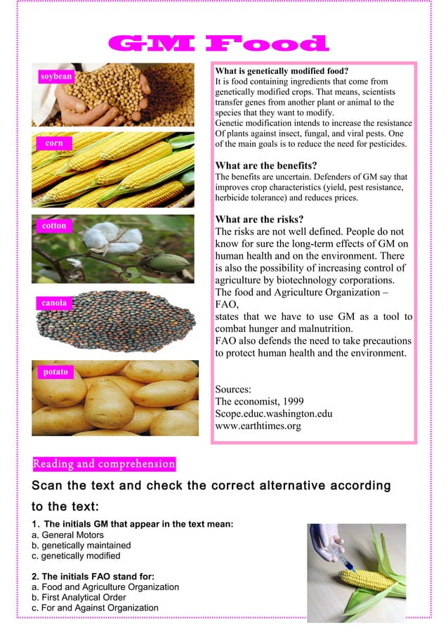 Text gm food | PDF