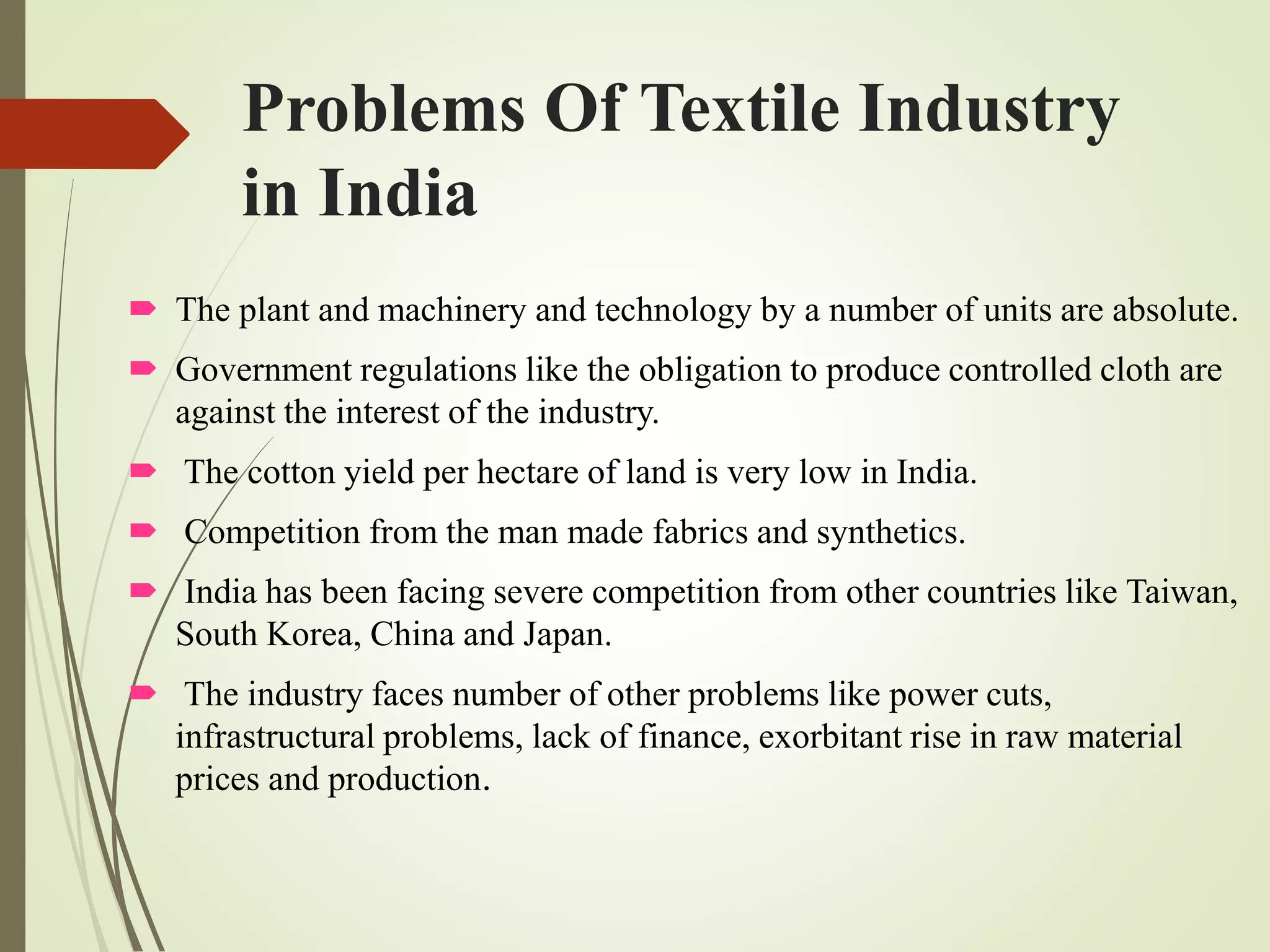 Textile Industry Analysis | PPTX