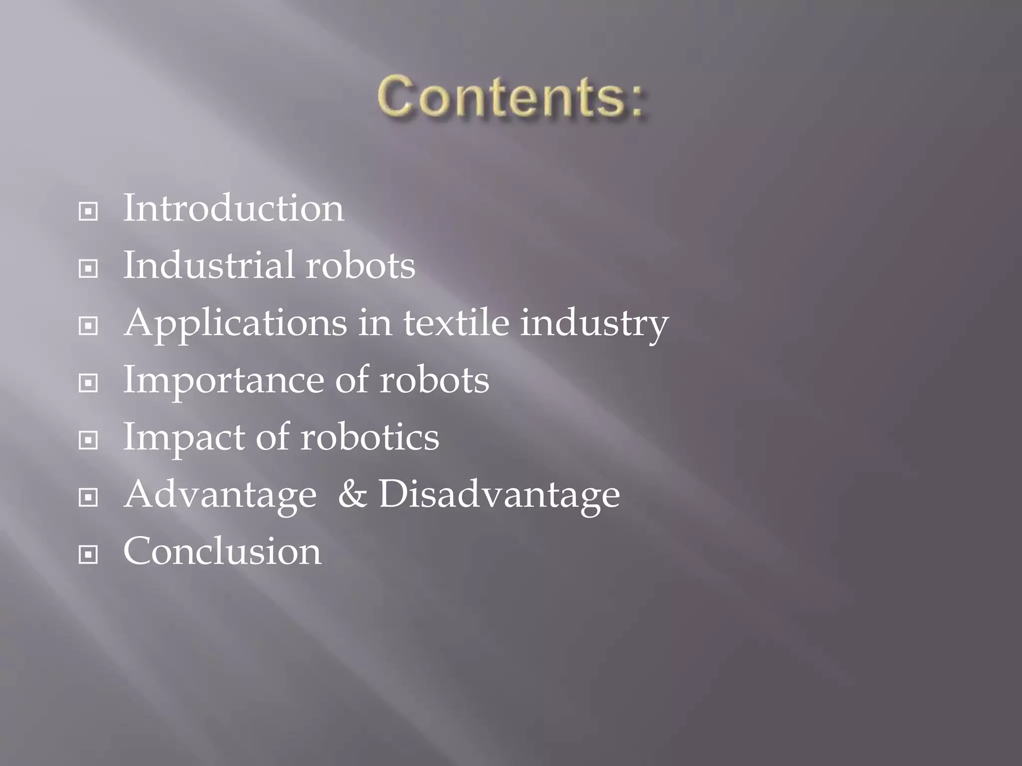 Textile robots | PPTX