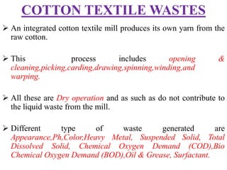 Textile industries wastes | PPTX