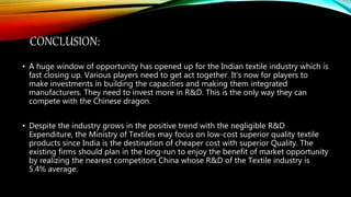 Textile industry | PPTX