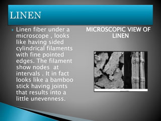 Identification of textile fiber | PPTX