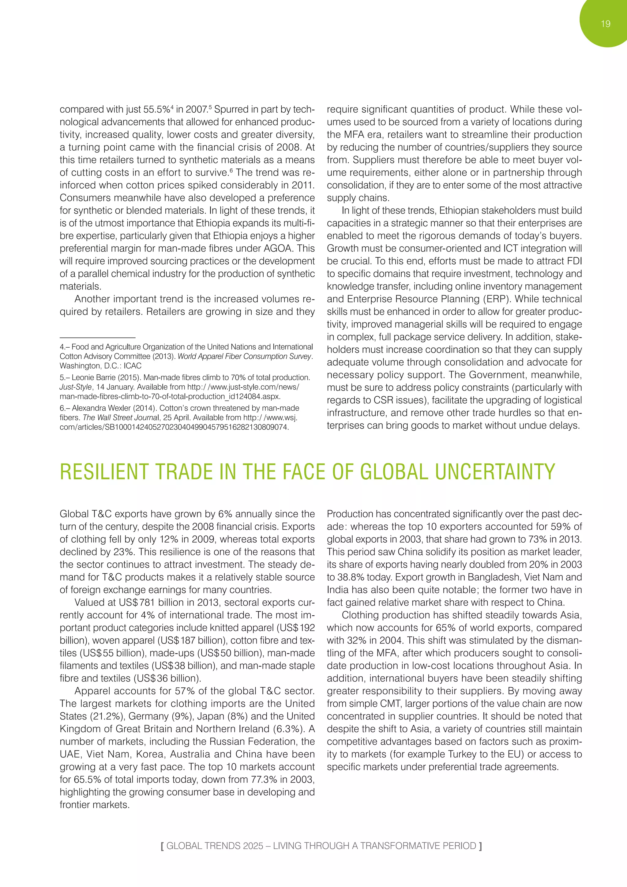 Textile and clothing value chain roadmap to 2020 | PDF