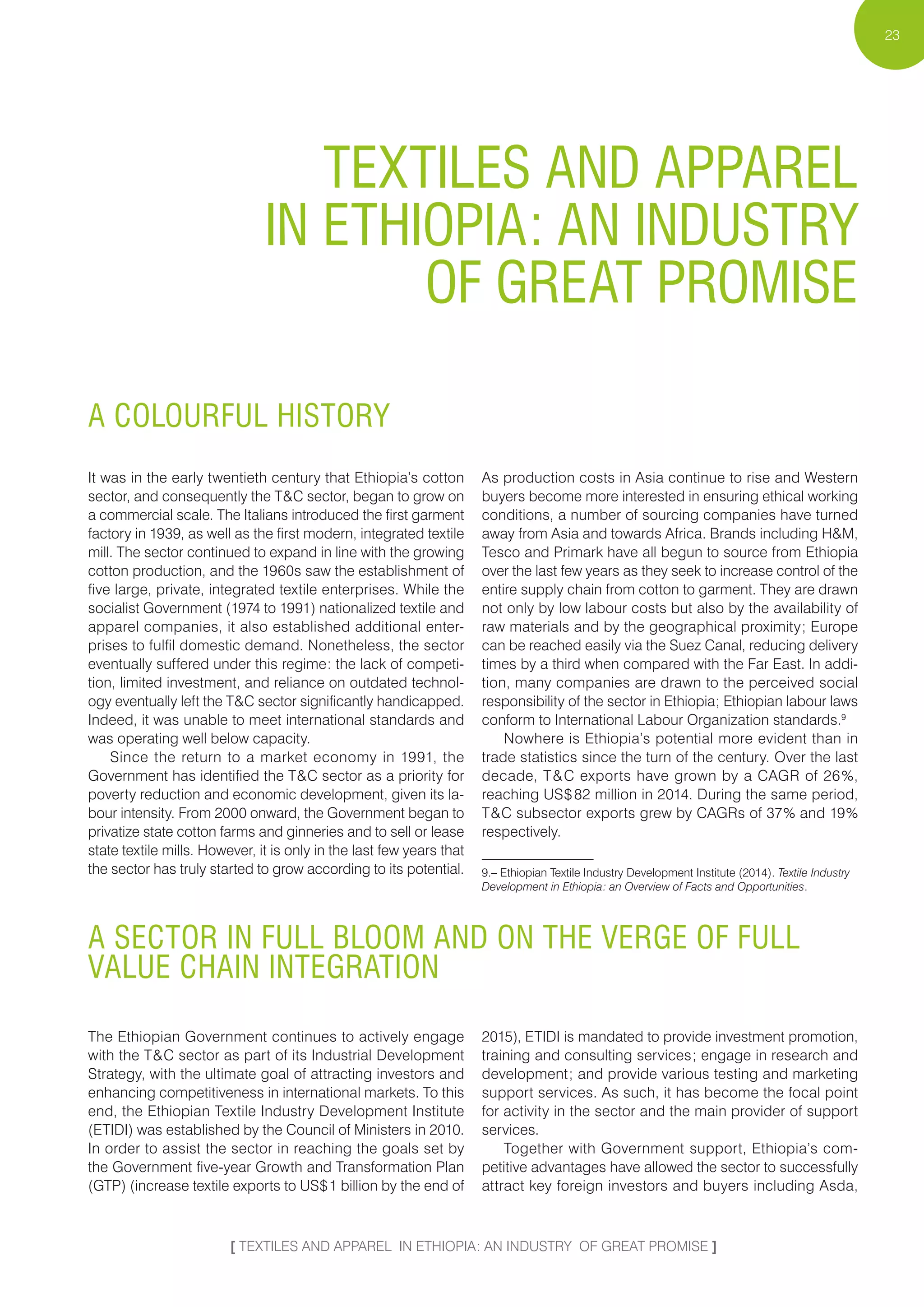 Textile and clothing value chain roadmap to 2020 | PDF