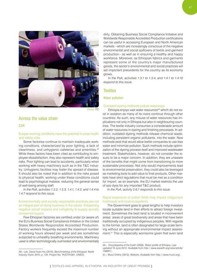 Textile and clothing value chain roadmap to 2020 | PDF