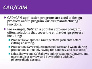 The important features of Textile and Garment softwares | PPT