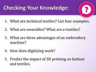 The important features of Textile and Garment softwares | PPT