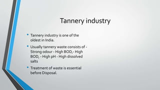 Textile and tanning industry waste | PPT
